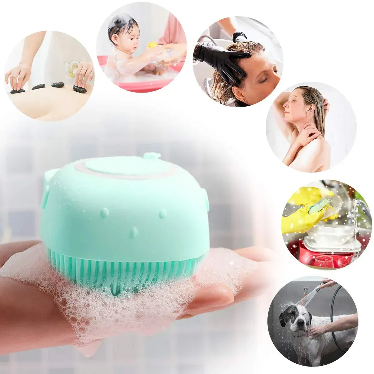 Silicone Bath Body Brush |with Soap Dispenser – ONIFY